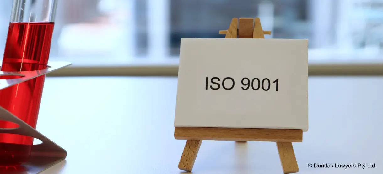 Quality assured businesses, ISO 9001 | Dundas Lawyers